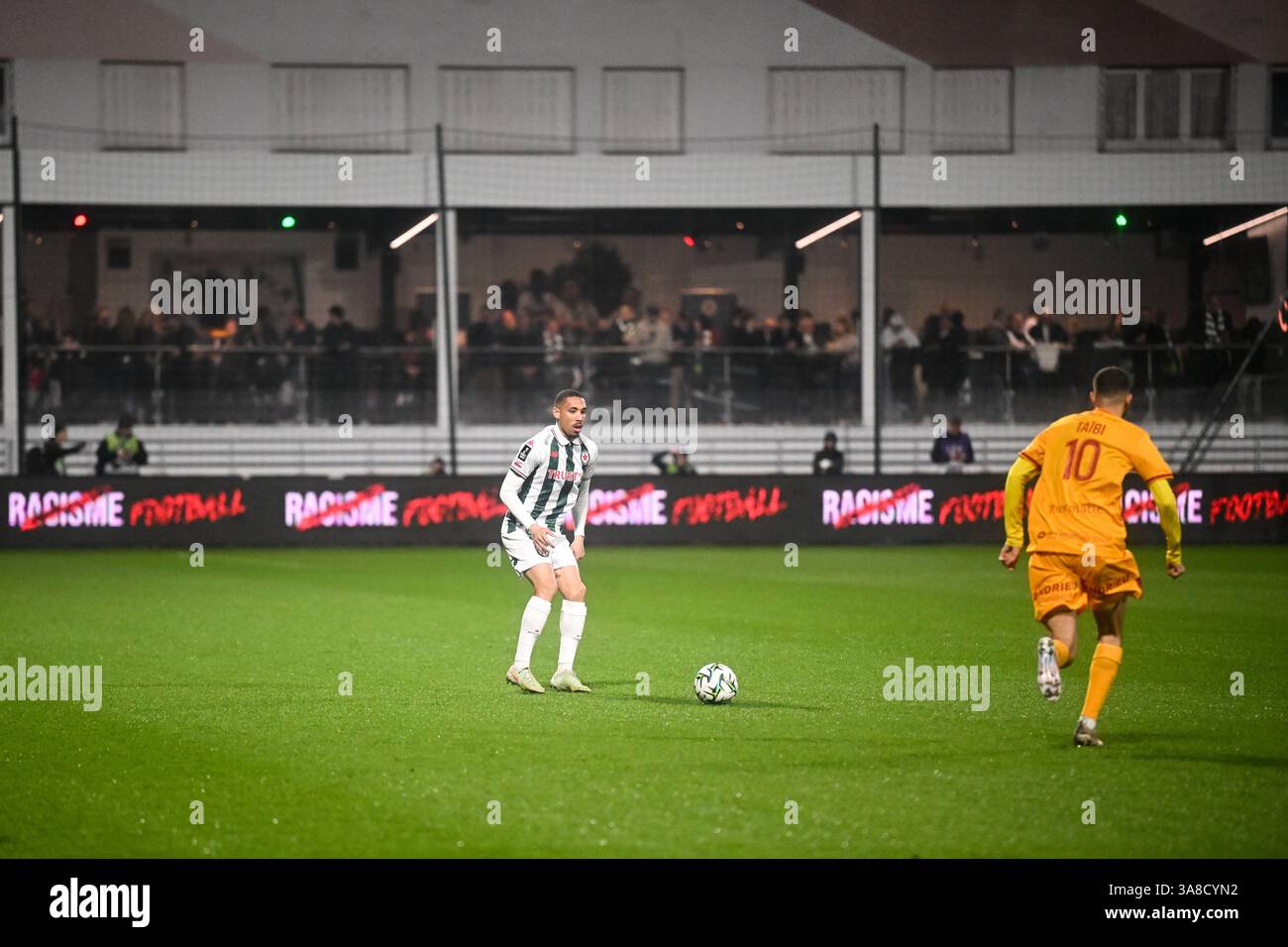 97 Samuel RENEL (red) during the Ligue 2 BKT match between Red Star and ...