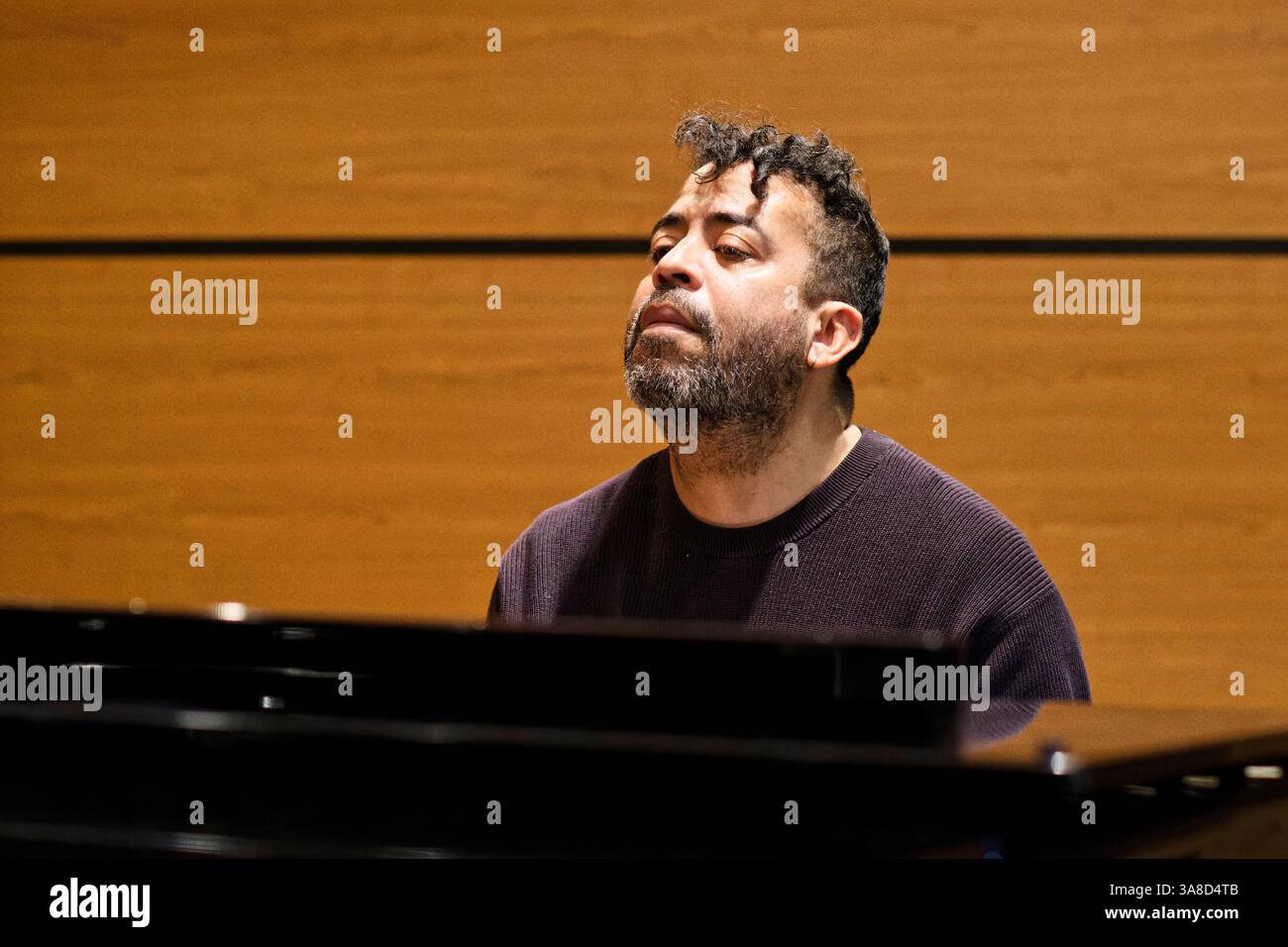 University Alfonso X El Sabio, Madrid, Spain. 28th Mar, 2025. Rehearsal of the musical event ...