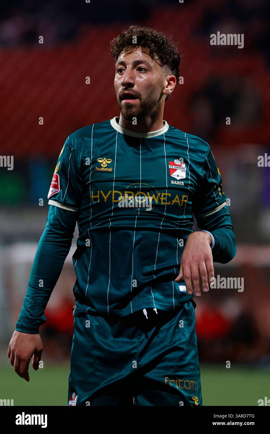 MAASTRICHT, NETHERLANDS - MARCH 28: Alaa Bakir of FC Emmen looks on ...