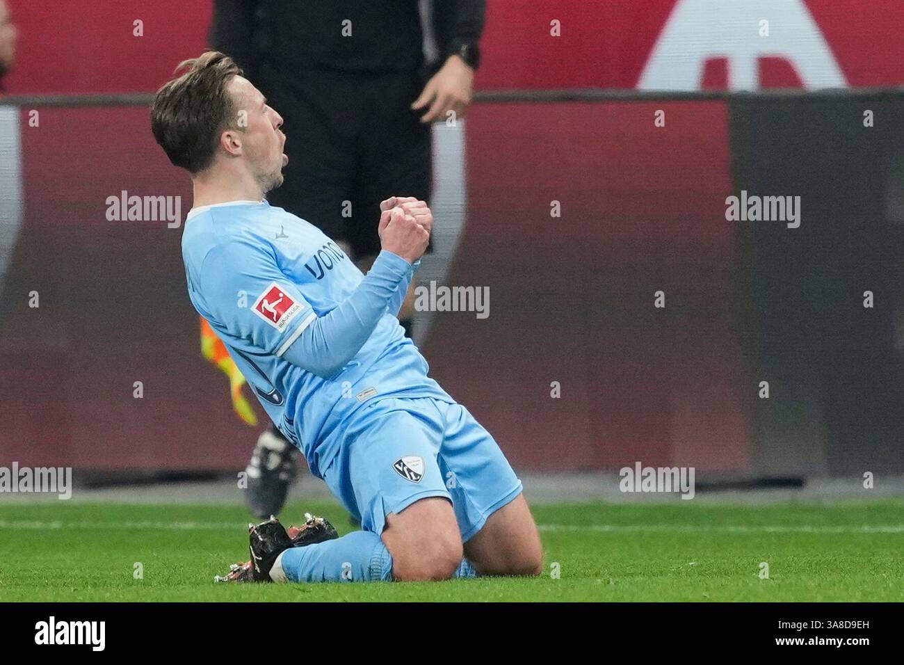 Bochum's Felix Passlack celebrates after scoring during the German ...