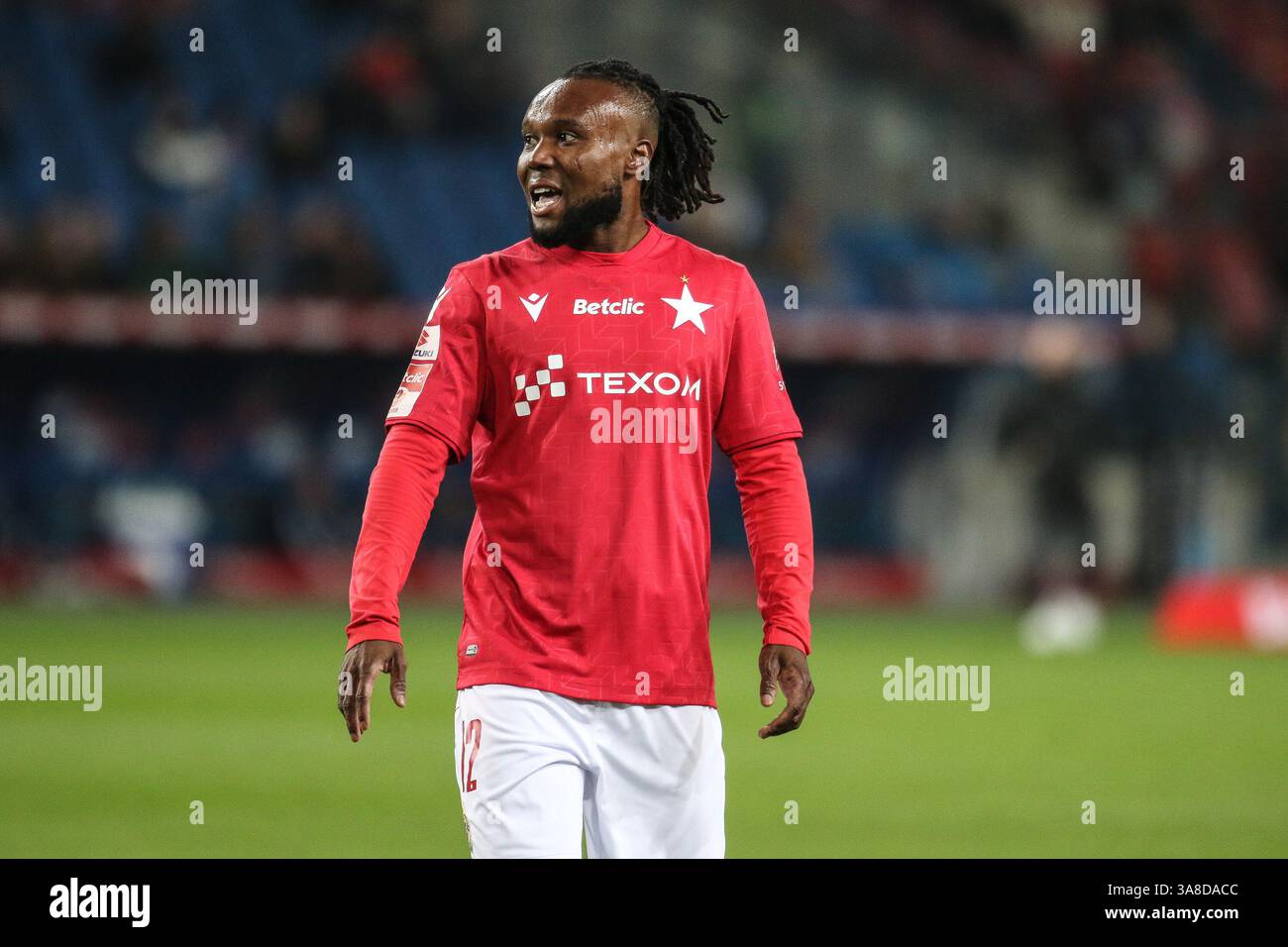 Krakow, Poland. 28th Mar, 2025. football 2024 2025 Betclic 1 Liga Wisla ...