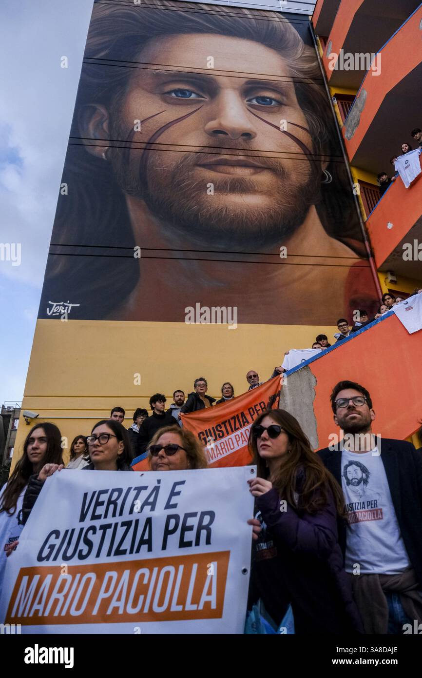 Napoli, Italy. 28th Mar, 2025. Mario Paciolla would have celebrated his ...