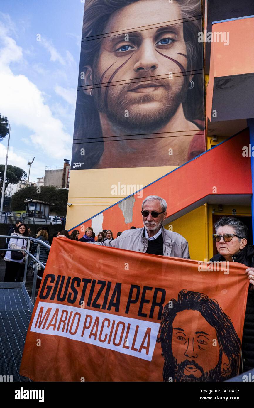 Napoli, Italy. 28th Mar, 2025. Mario Paciolla would have celebrated his ...