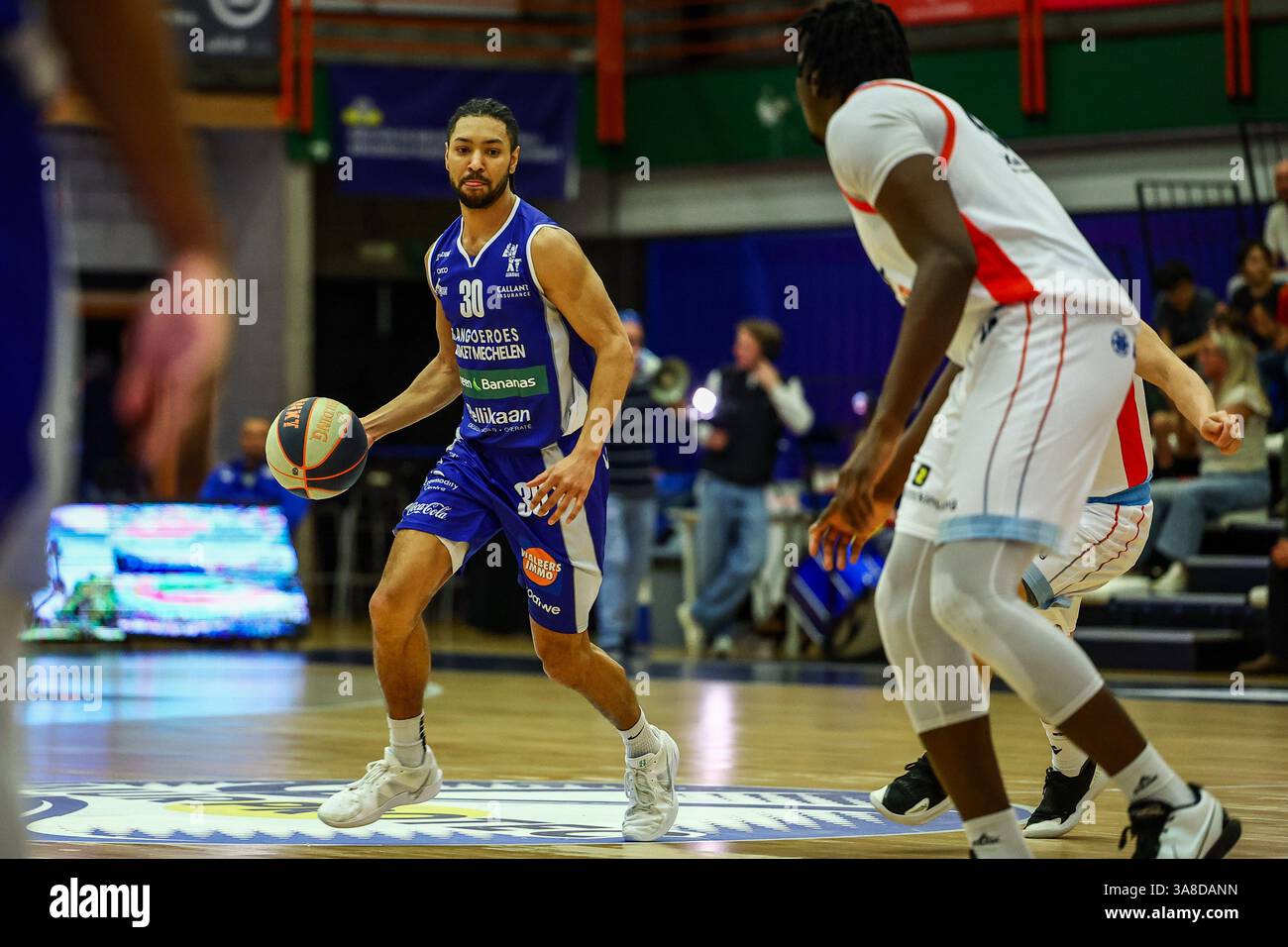 Brussels, Belgium. 28th Mar, 2025. Mechelen's Joshua Heath pictured in ...