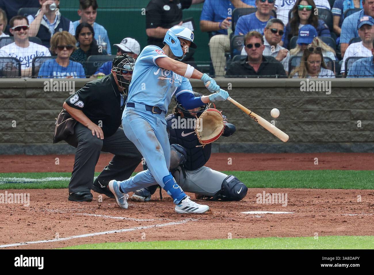 March 27, 2025: Kansas City Royals second baseman Michael Massey (19 ...