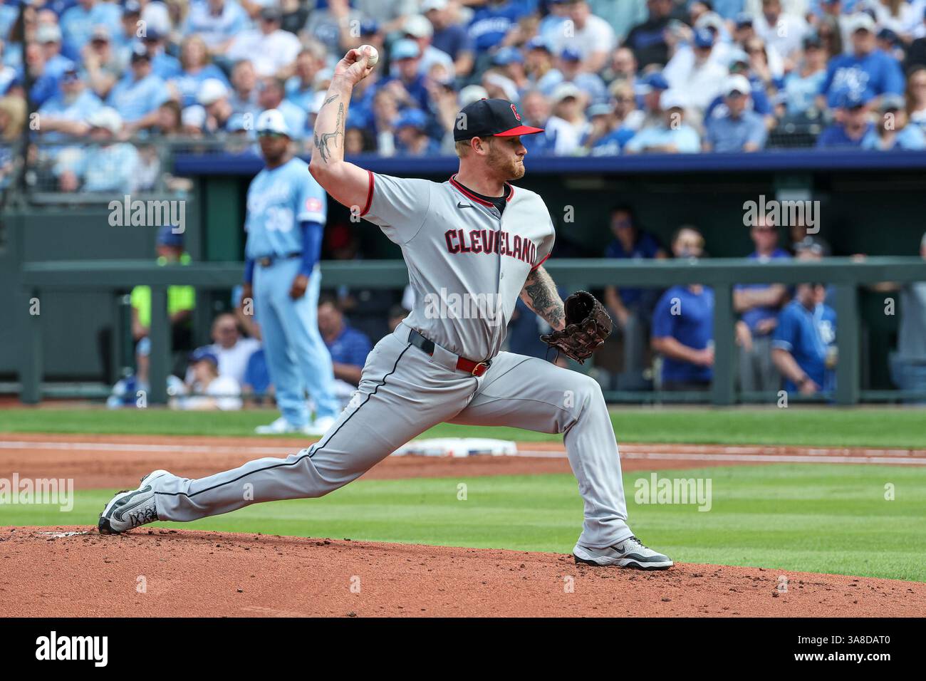 Kansas City, MO, USA. 27th Mar, 2025. Cleveland Guardians starting ...