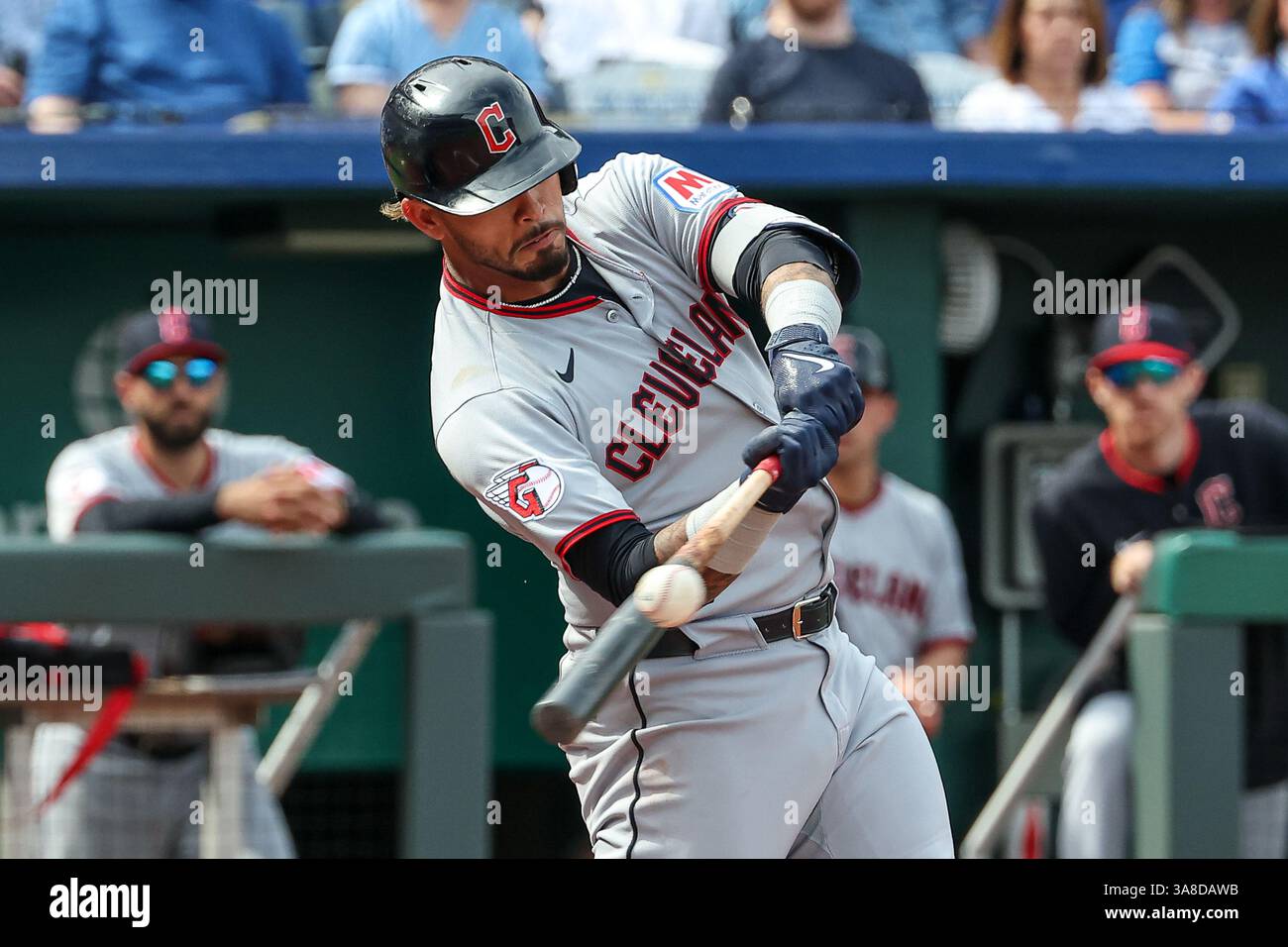 Kansas City, MO, USA. 27th Mar, 2025. Cleveland Guardians second ...