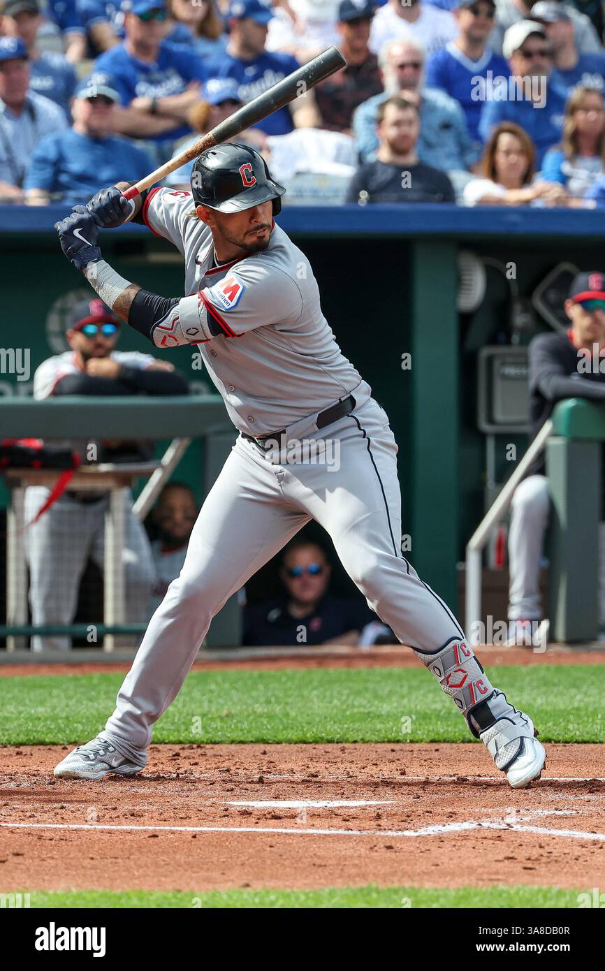 Kansas City, MO, USA. 27th Mar, 2025. Cleveland Guardians second ...