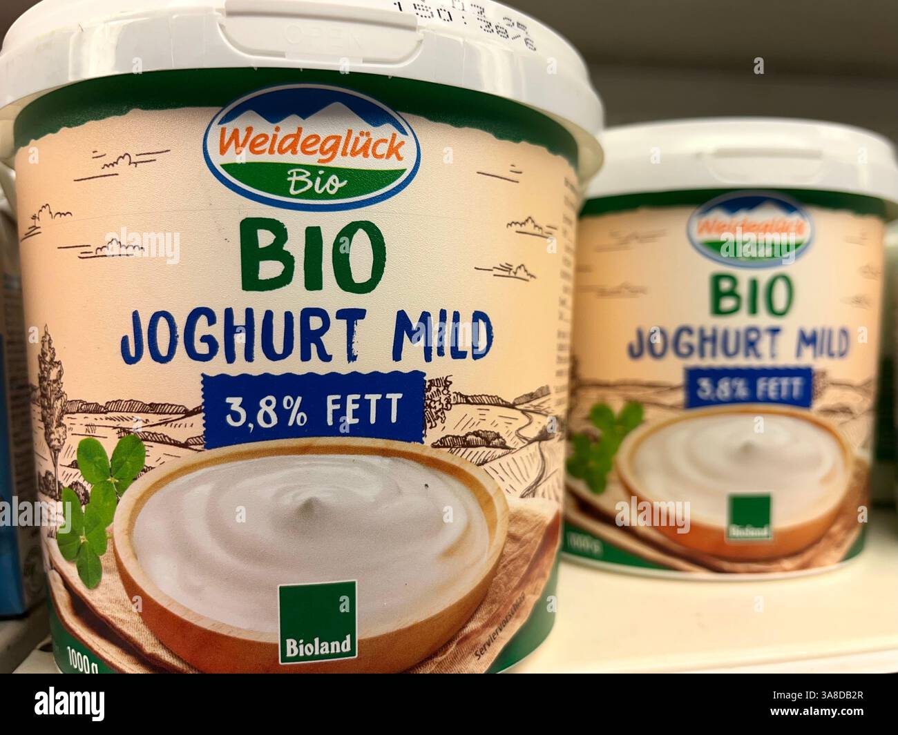 Weideglück bio yogurt, organic yogurt, bio yogurt, German produce ...