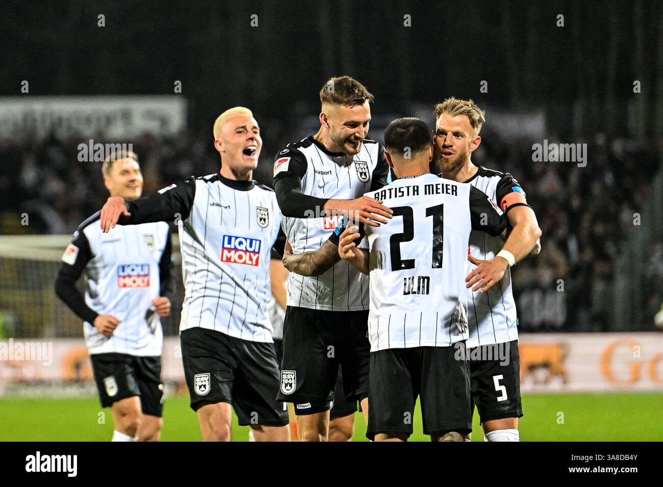 28.03.2025, Donaustadion, Ulm, GER, 2. BL, SSV Ulm 1846 vs SV Darmstadt ...