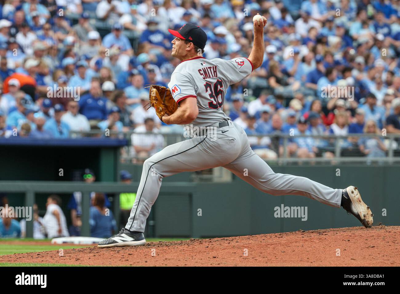 Kansas City, MO, USA. 27th Mar, 2025. Cleveland Guardians relief ...
