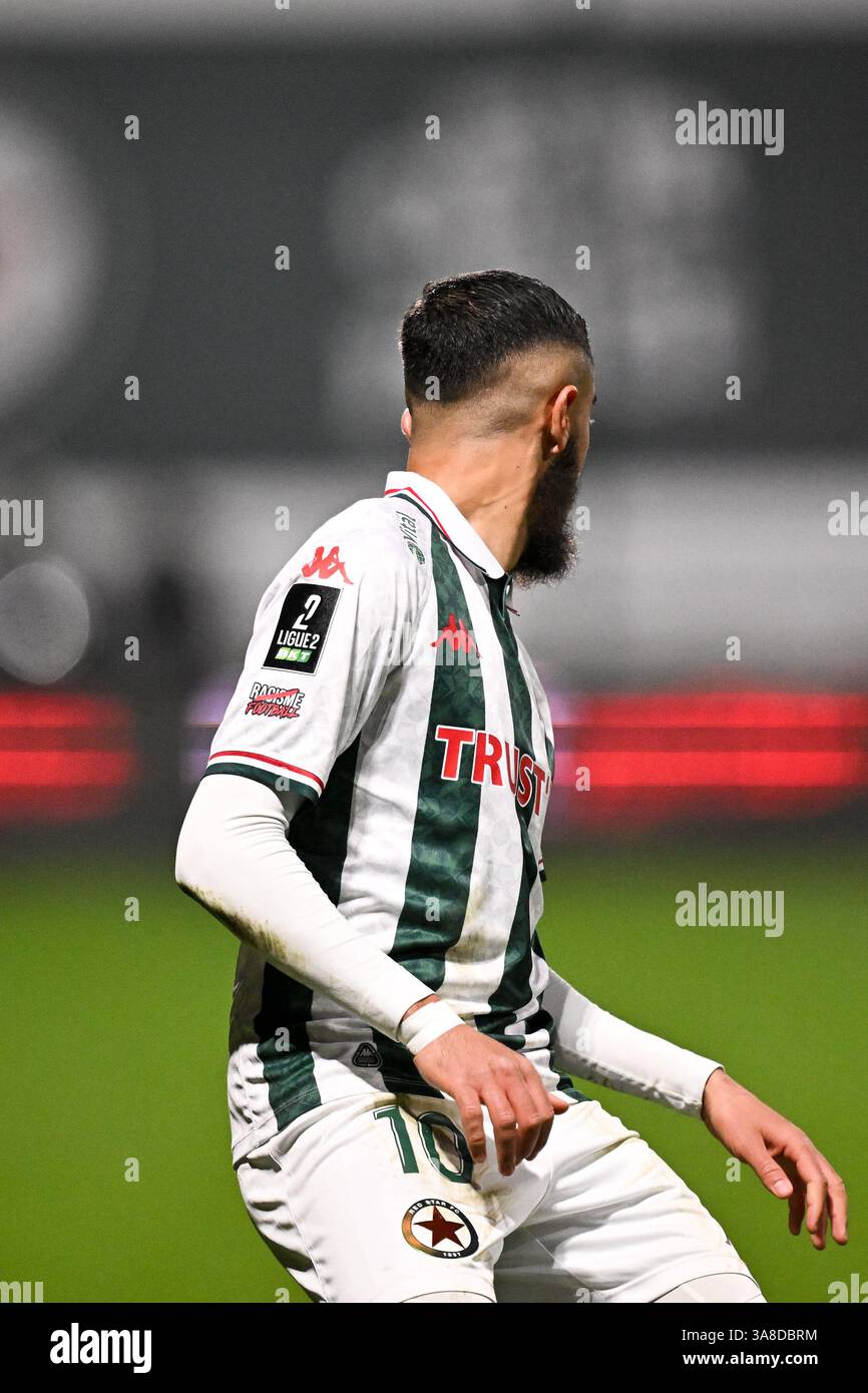 Illustration during the Ligue 2 BKT match between Red Star and Rodez at ...