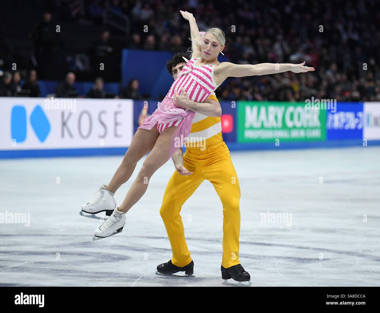 Boston, United States. 28th Mar, 2025. Piper Gilles and Paul Poirier of ...