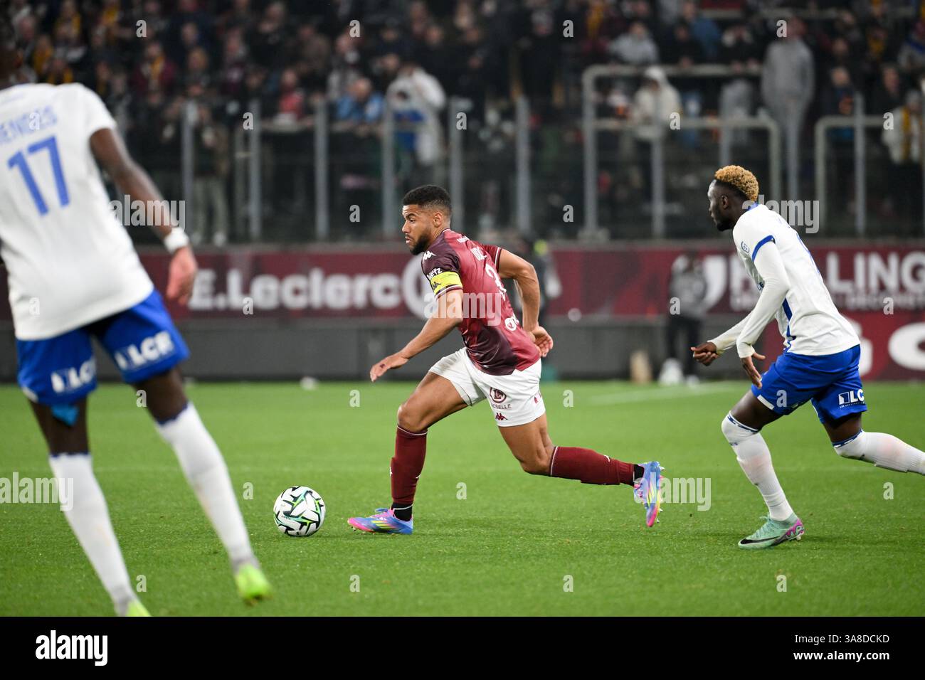 03 Matthieu UDOL (fcm) during the Ligue 2 BKT match between Metz and ...