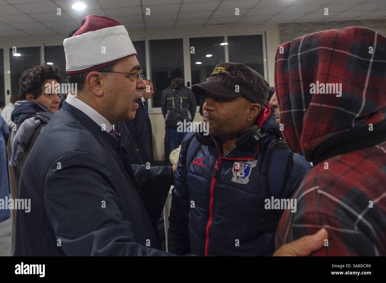 Rome, Italy. 28th Mar, 2025. **NO LIBRI** Italy, Rome, 2025/3/28 l'Imam ...