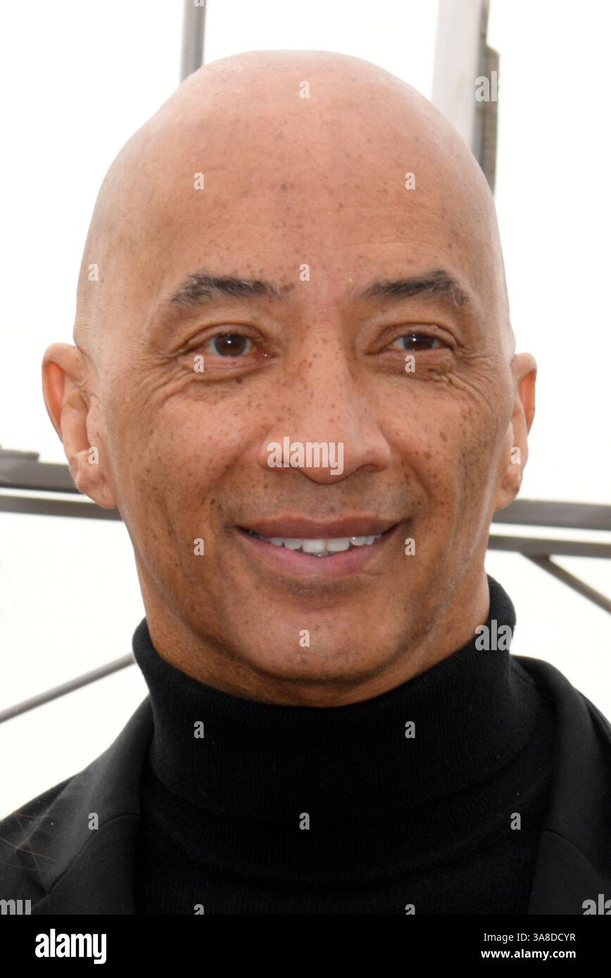 New York, USA. 28th Mar, 2025. Juju Chang and Byron Pitts visit the ...