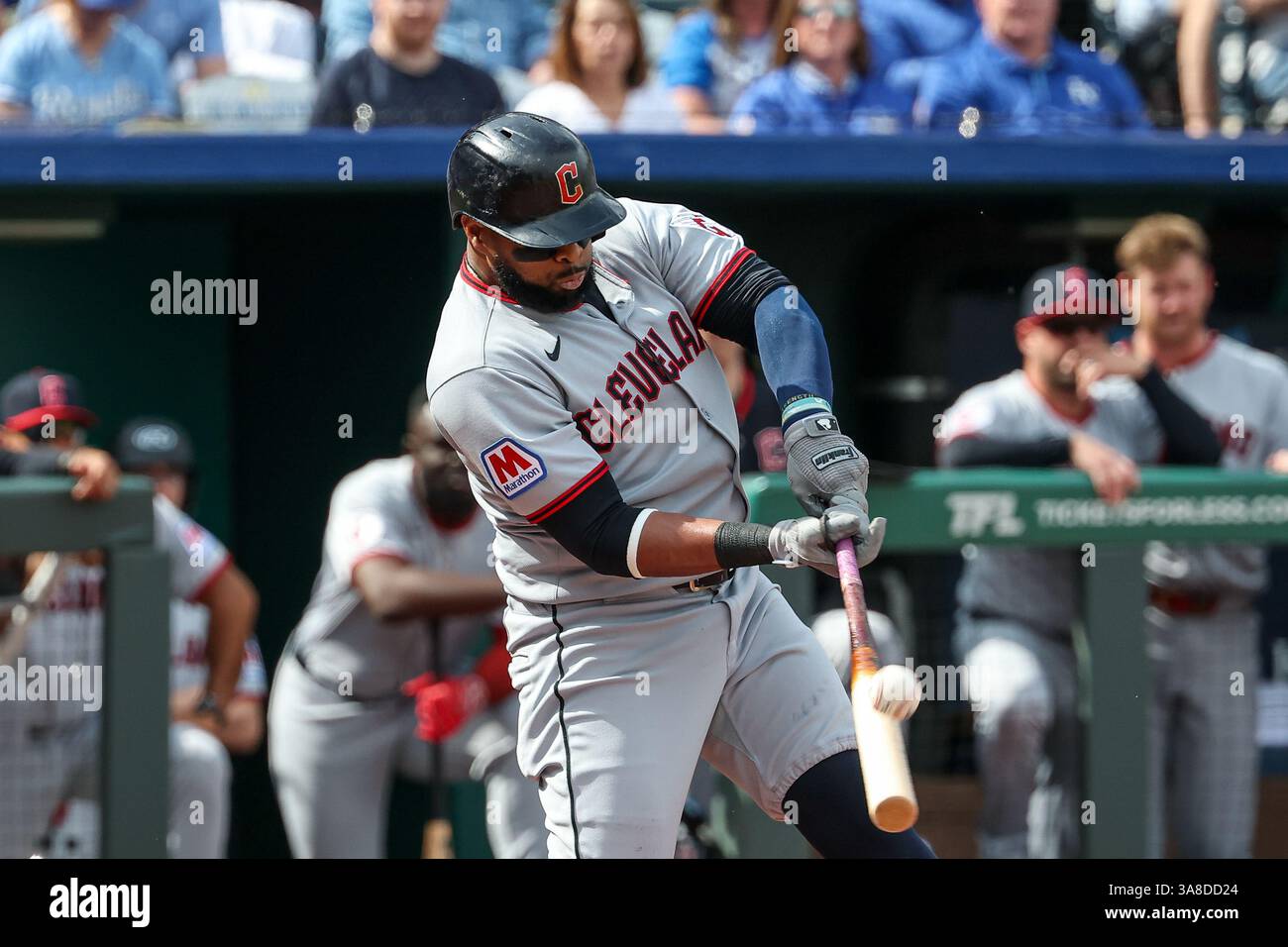 March 27, 2025: Cleveland Guardians first baseman Carlos Santana (41 ...