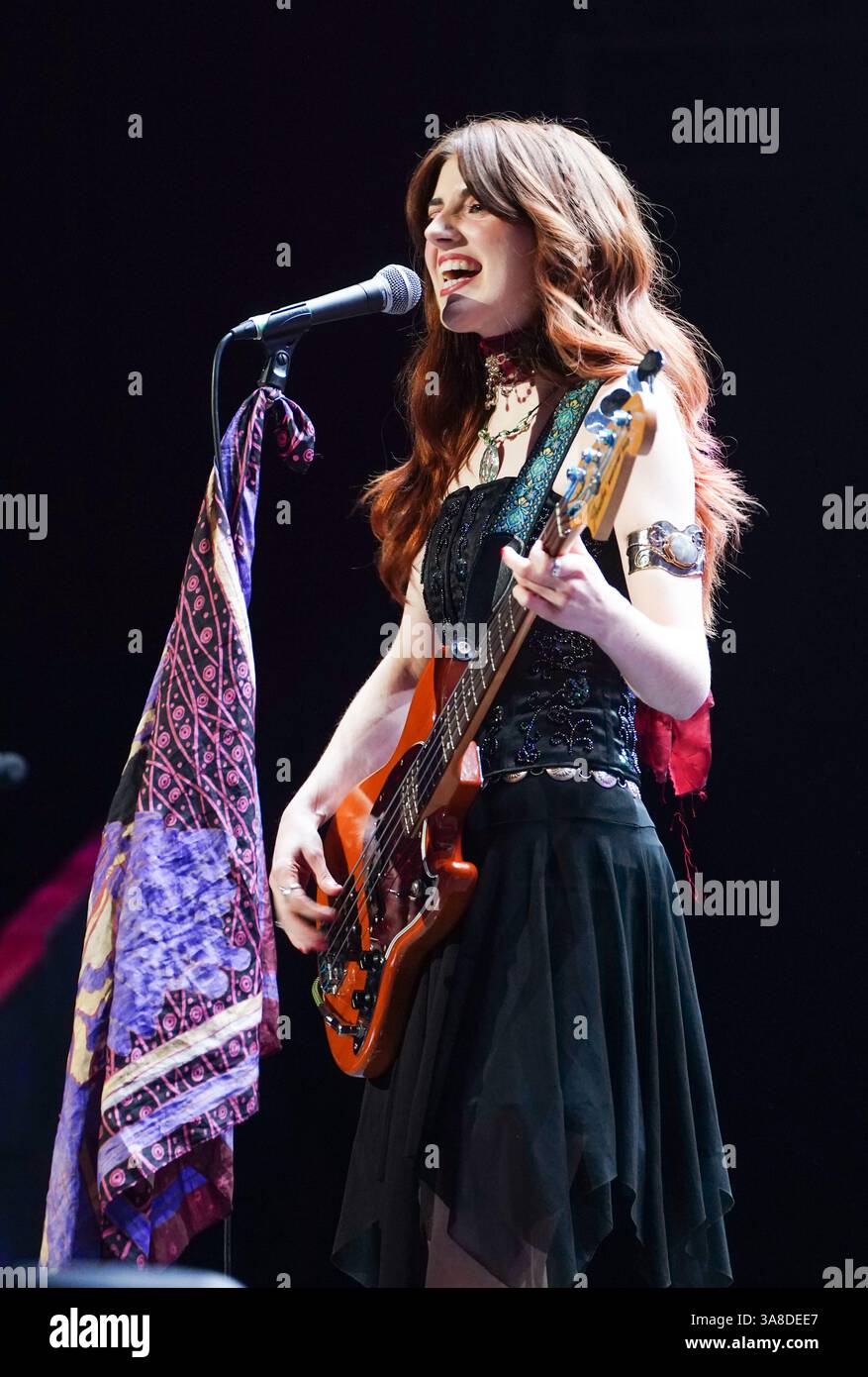 Dea Matrona performs on stage during the Teenage Cancer Trust show at ...