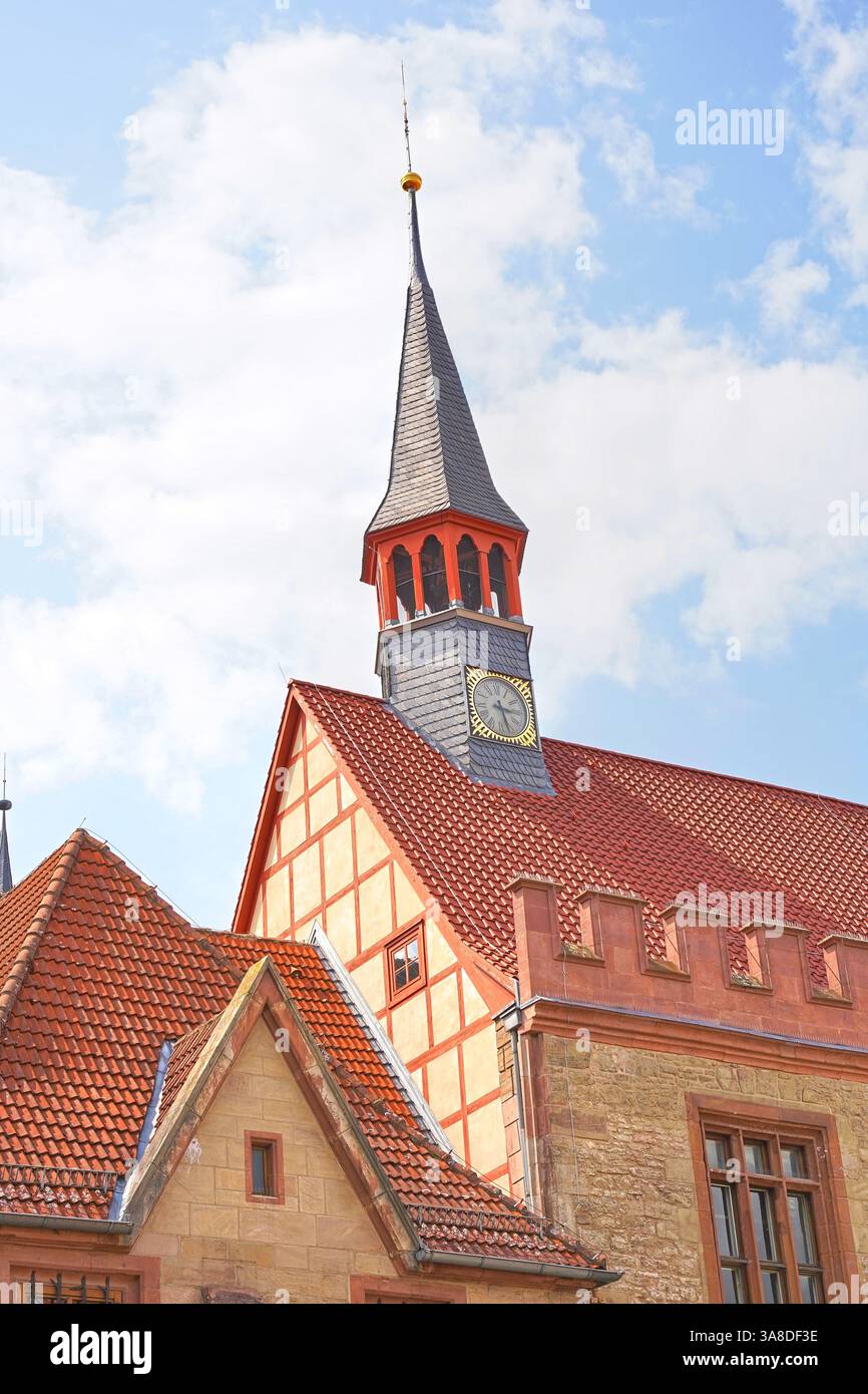 Top of the old town hall building in Göttingen, Germany Stock Photo - Alamy