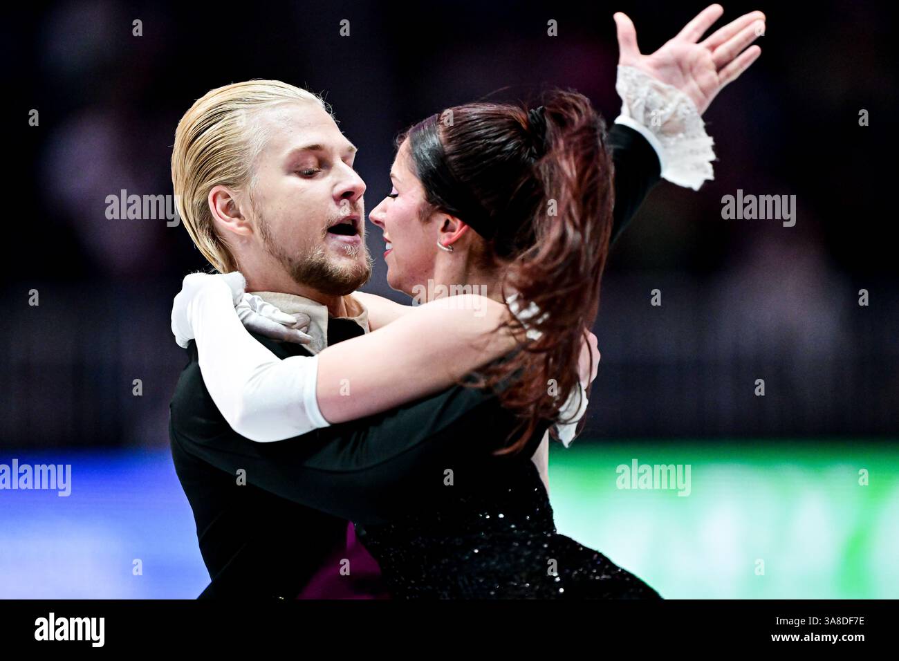 Boston, USA. 28th Mar 2025. Zoe LARSON & Andrii KAPRAN (UKR), during ...