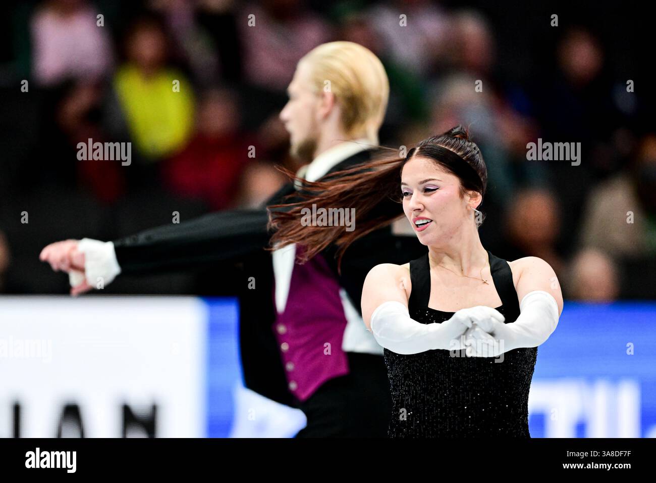 Boston, USA. 28th Mar 2025. Zoe LARSON & Andrii KAPRAN (UKR), during ...