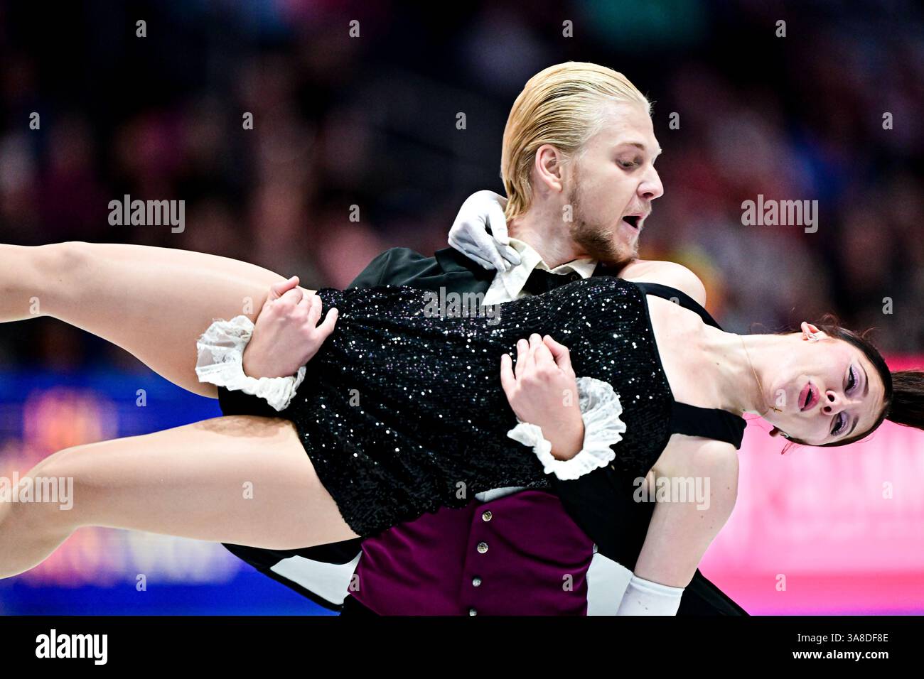 Zoe LARSON & Andrii KAPRAN (UKR), during Ice Dance Rhythm Dance, at the ...