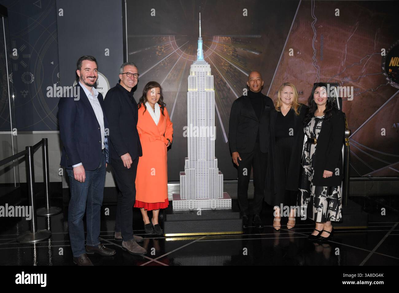 New York, USA. 28th Mar, 2025. (2L-R) Almin Karamehmedovic, Juju Chang ...