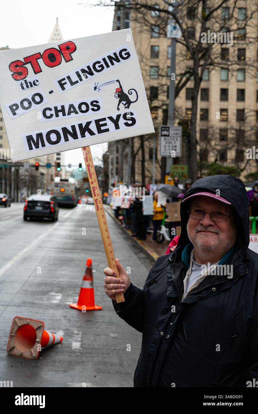 Seattle, USA. 28th Mar 2025. The ongoing Federal Friday Henry M ...