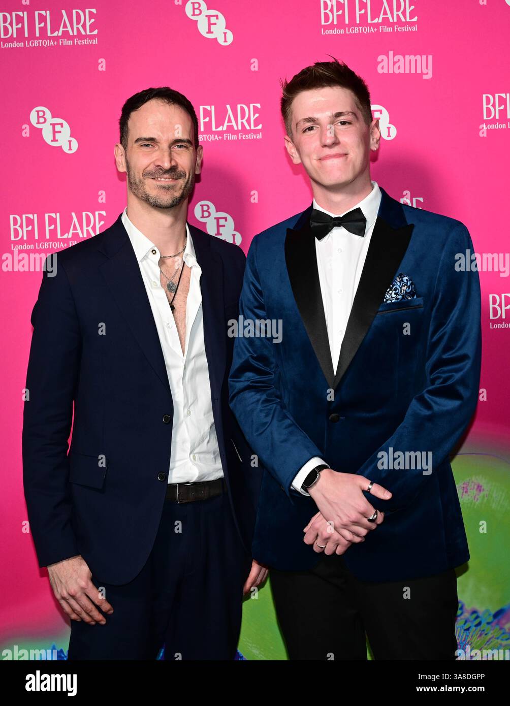 LONDON, UK. 28th Mar, 2025. Diego Scerrati, Liam Calvert attended A ...