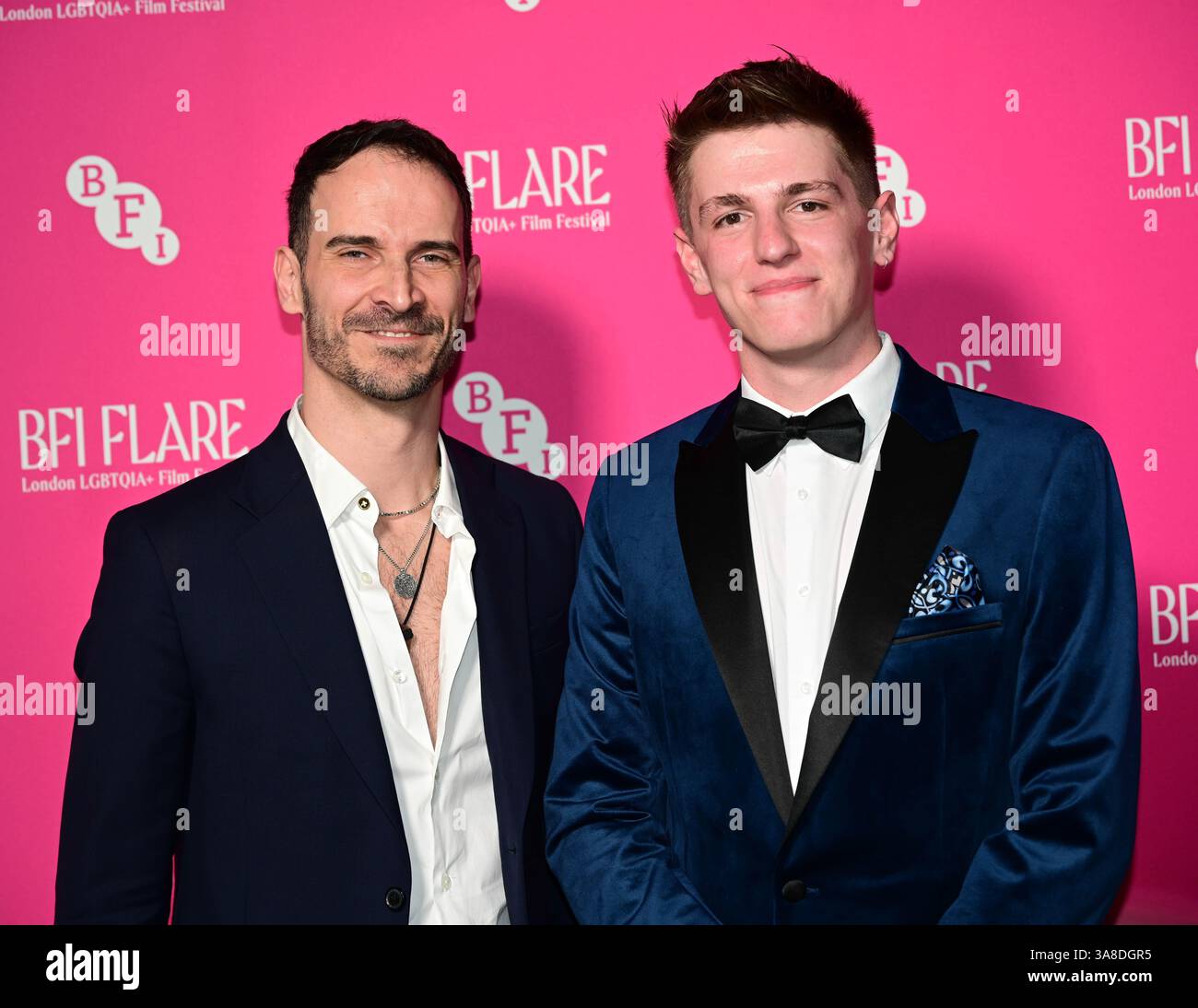 LONDON, UK. 28th Mar, 2025. Diego Scerrati, Liam Calvert attended A ...
