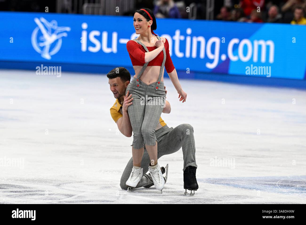 March 28, 2025, Boston, Mass: Charlene Guignard and Marco Fabbri of ...