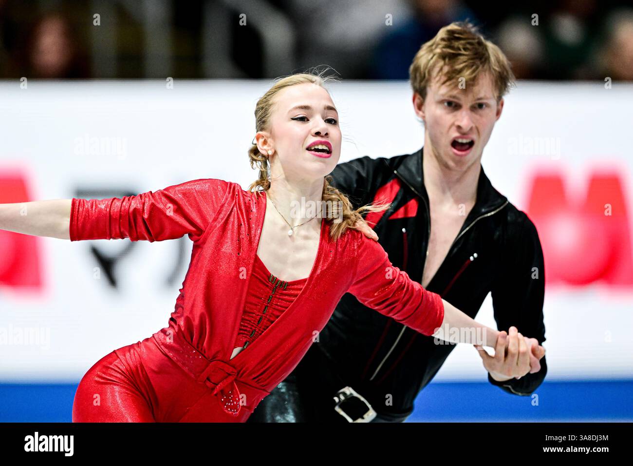 Boston, USA. 28th Mar 2025. Milla Ruud REITAN & Nikolaj MAJOROV (SWE ...