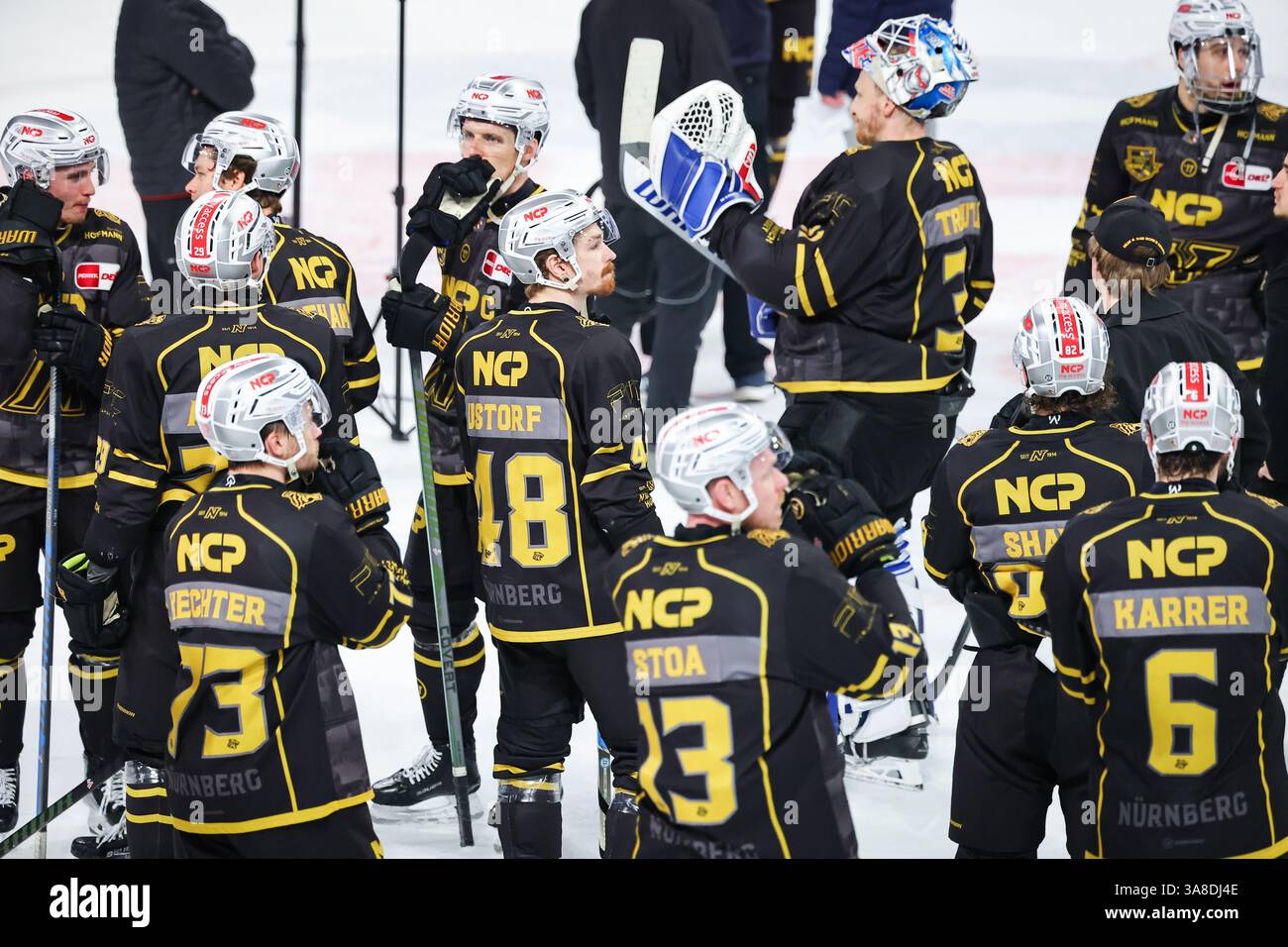 Nuremberg, Germany. 28th Mar, 2025. Ice hockey: DEL, Nuremberg Ice ...