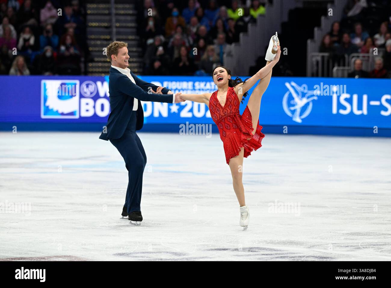 Boston, Mass. 28th Mar, 2025. Madison Chock and Evan Bates of United ...