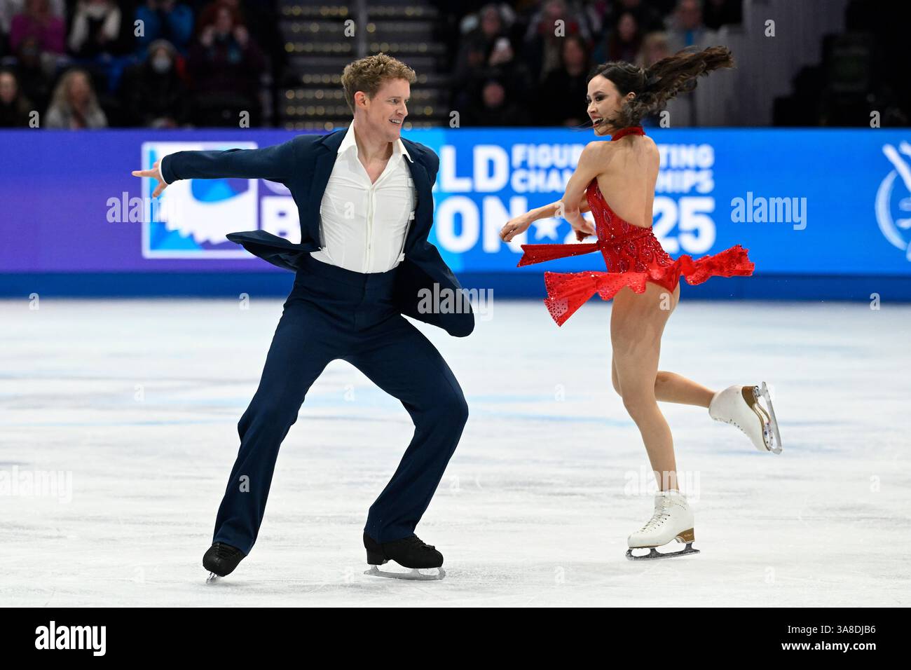 Boston, Mass. 28th Mar, 2025. Madison Chock and Evan Bates of United ...