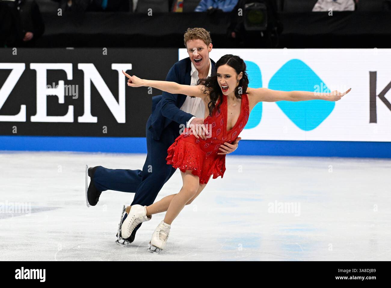 Boston, Mass. 28th Mar, 2025. Madison Chock and Evan Bates of United ...