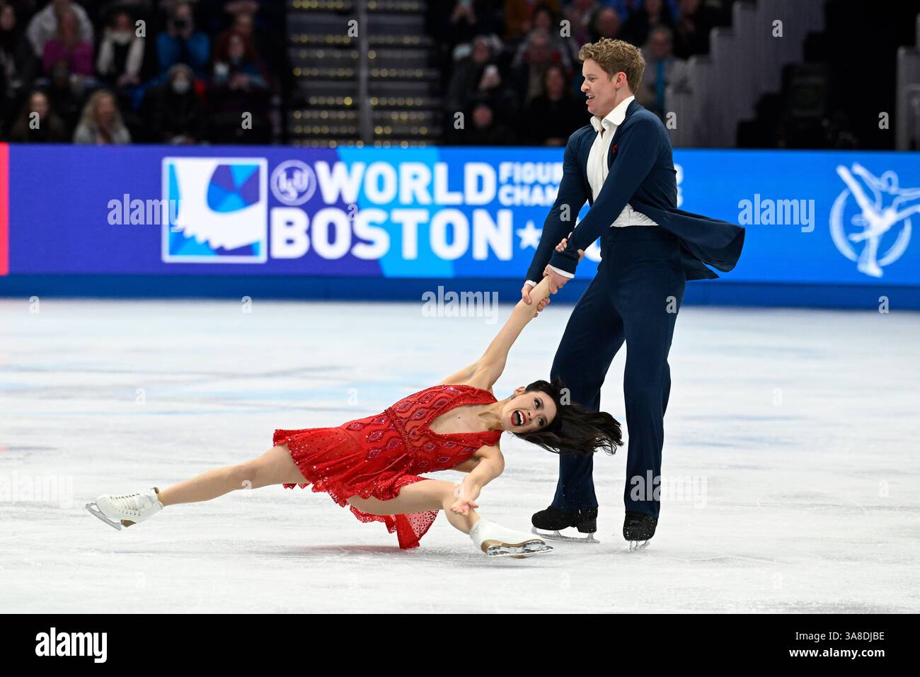 Boston, Mass. 28th Mar, 2025. Madison Chock and Evan Bates of United ...