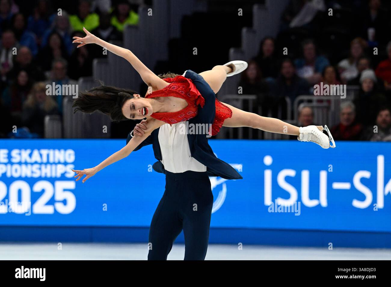Boston, Mass. 28th Mar, 2025. Madison Chock and Evan Bates of United ...