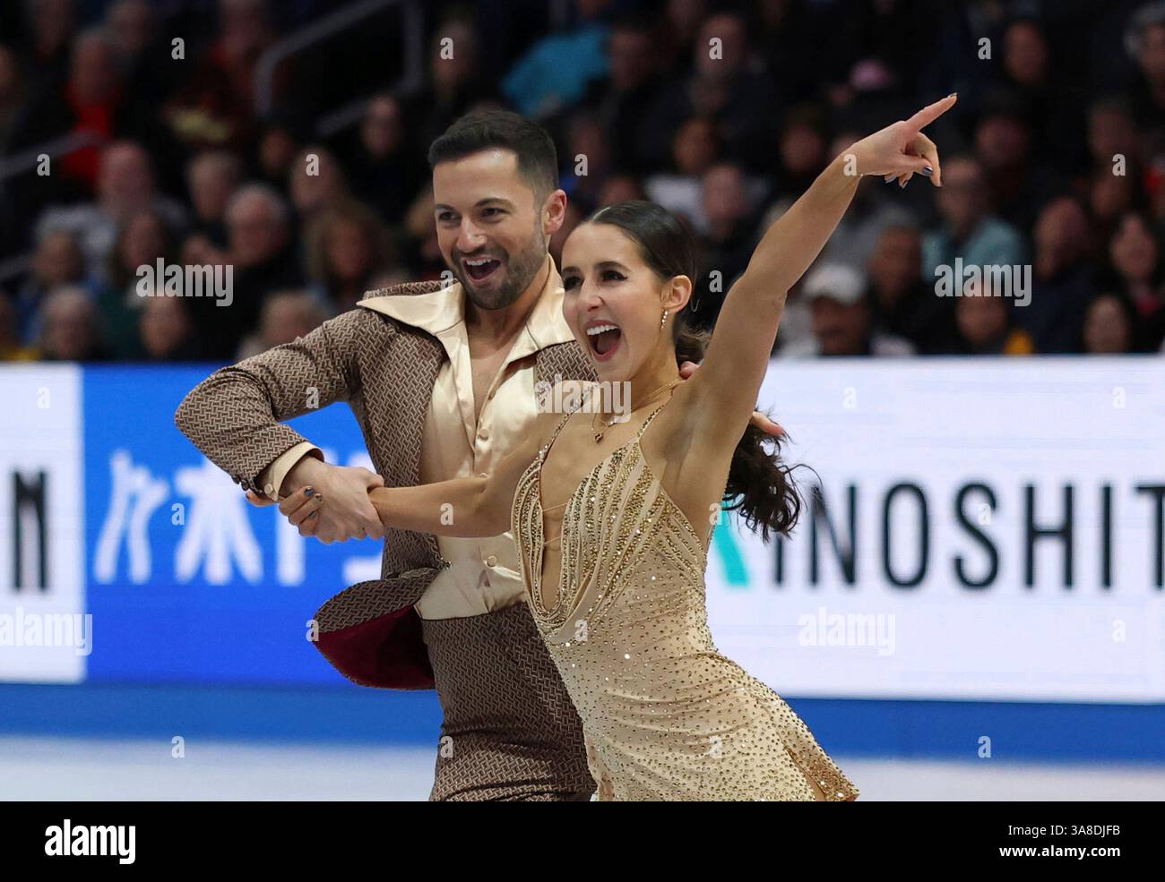 Lilah FEAR and Lewis GIBSON of Great Britain perform during the rhythm ...