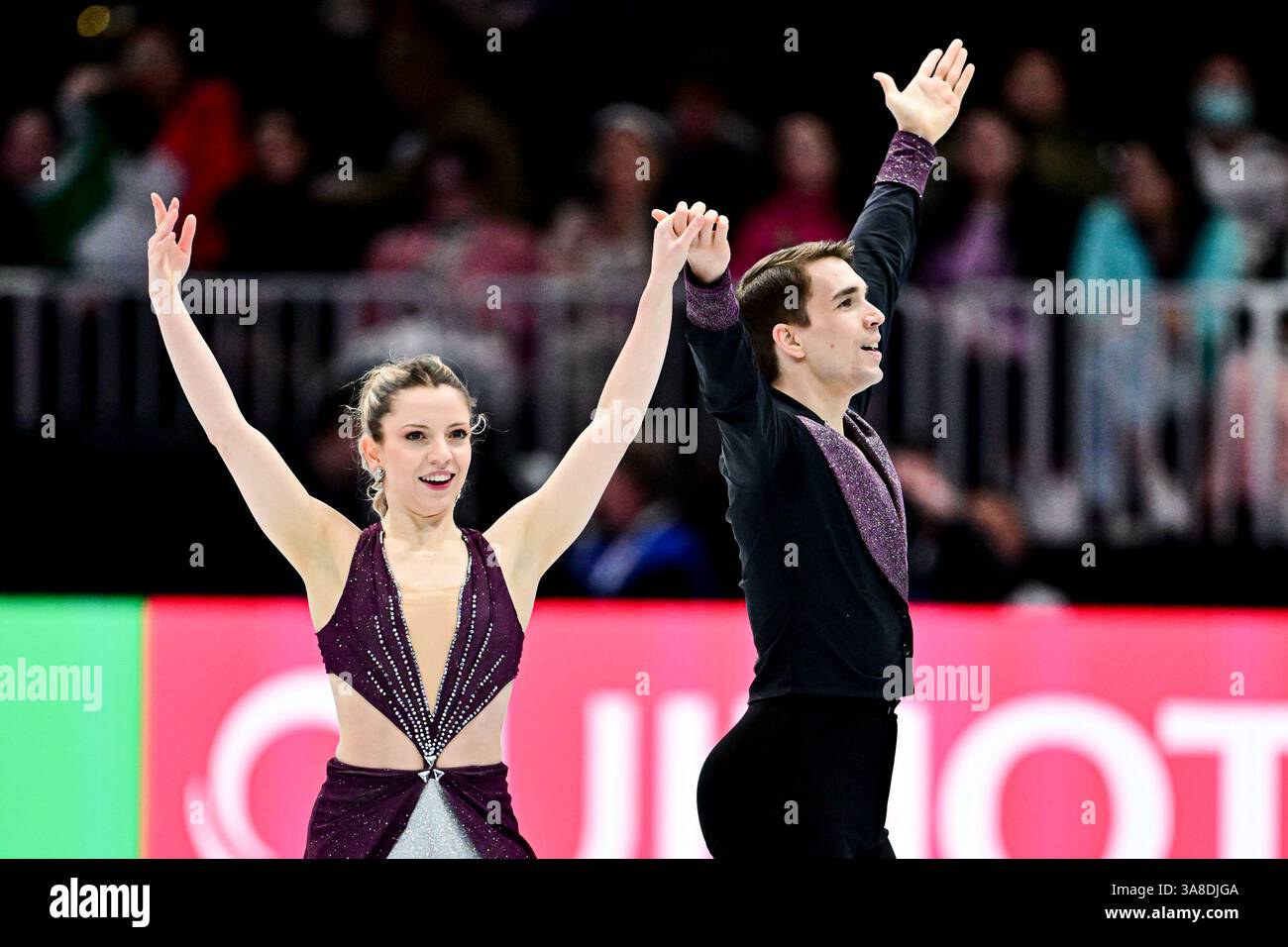 Boston, USA. 28th Mar 2025. Victoria MANNI & Carlo ROETHLISBERGER (ITA ...