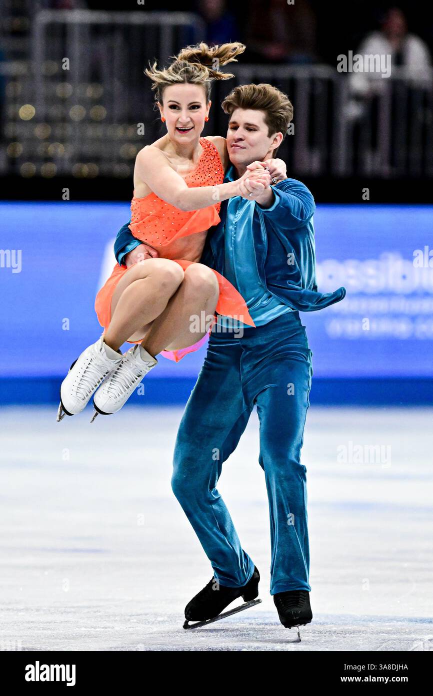 Boston, USA. 28th Mar 2025. Carolane SOUCISSE & Shane FIRUS (IRL ...