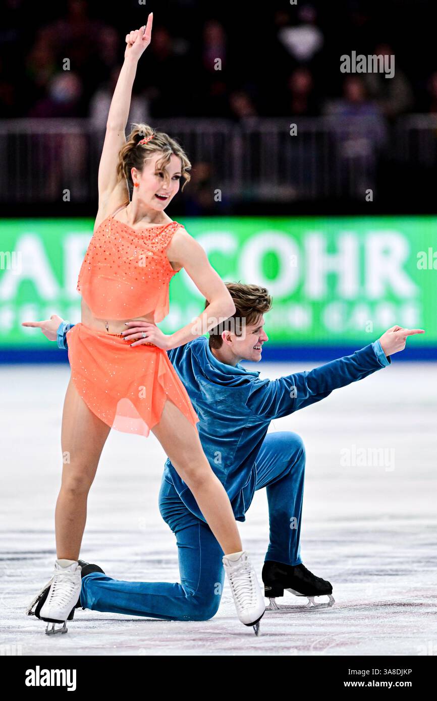 Boston, USA. 28th Mar 2025. Carolane SOUCISSE & Shane FIRUS (IRL ...