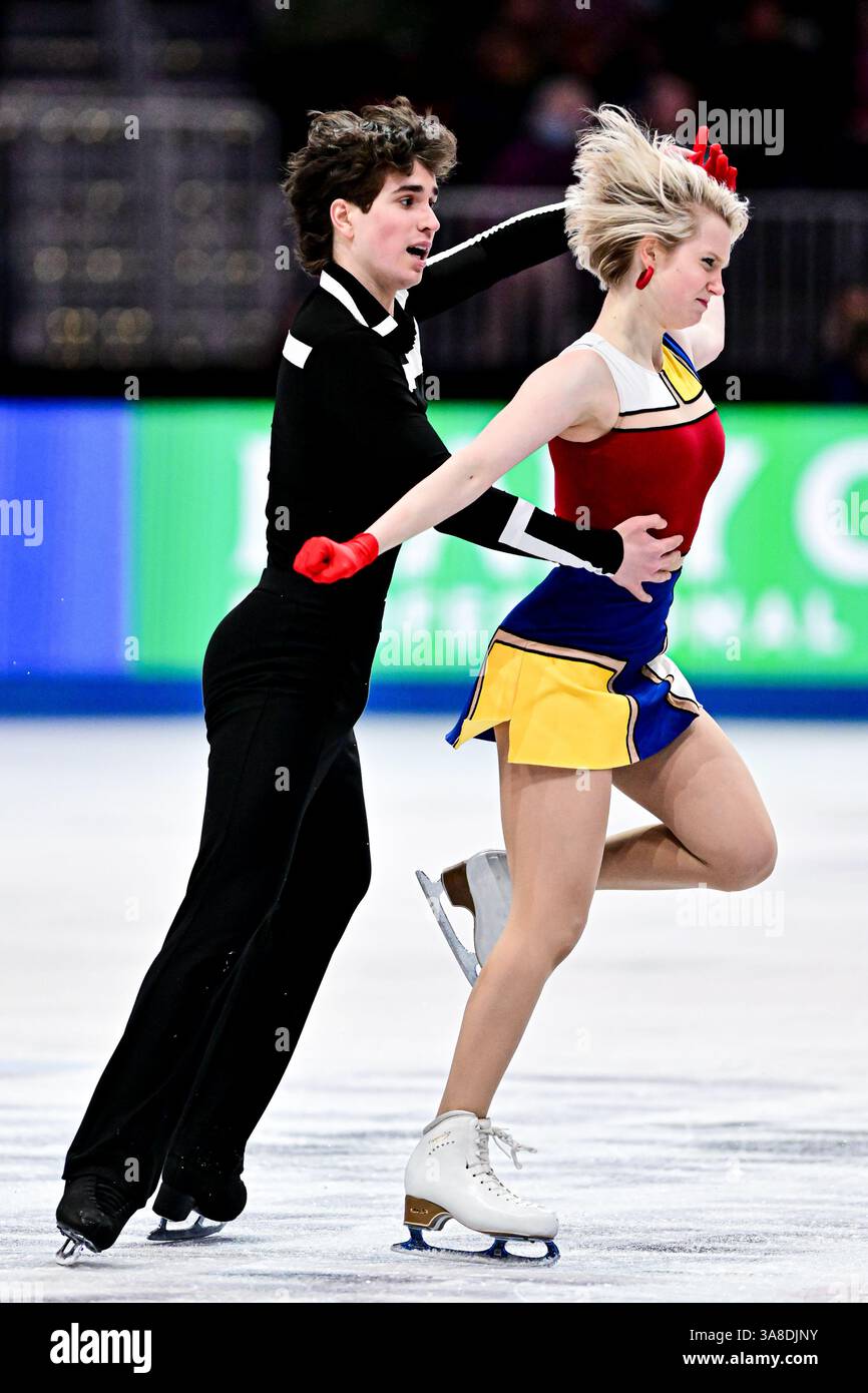 Boston, USA. 28th Mar 2025. Elizabeth TKACHENKO & Alexei KILIAKOV (ISR ...