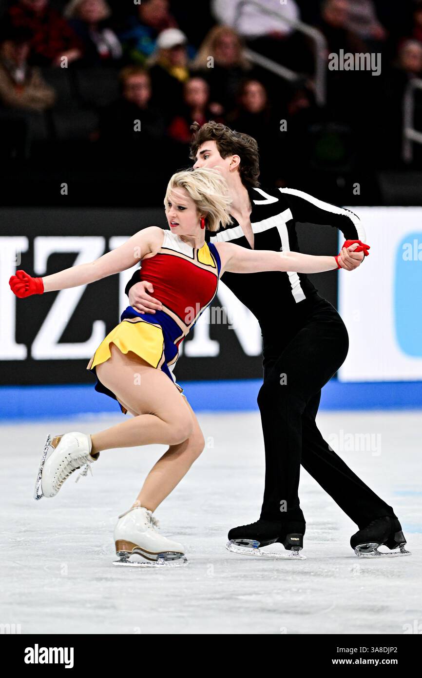Boston, USA. 28th Mar 2025. Elizabeth TKACHENKO & Alexei KILIAKOV (ISR ...