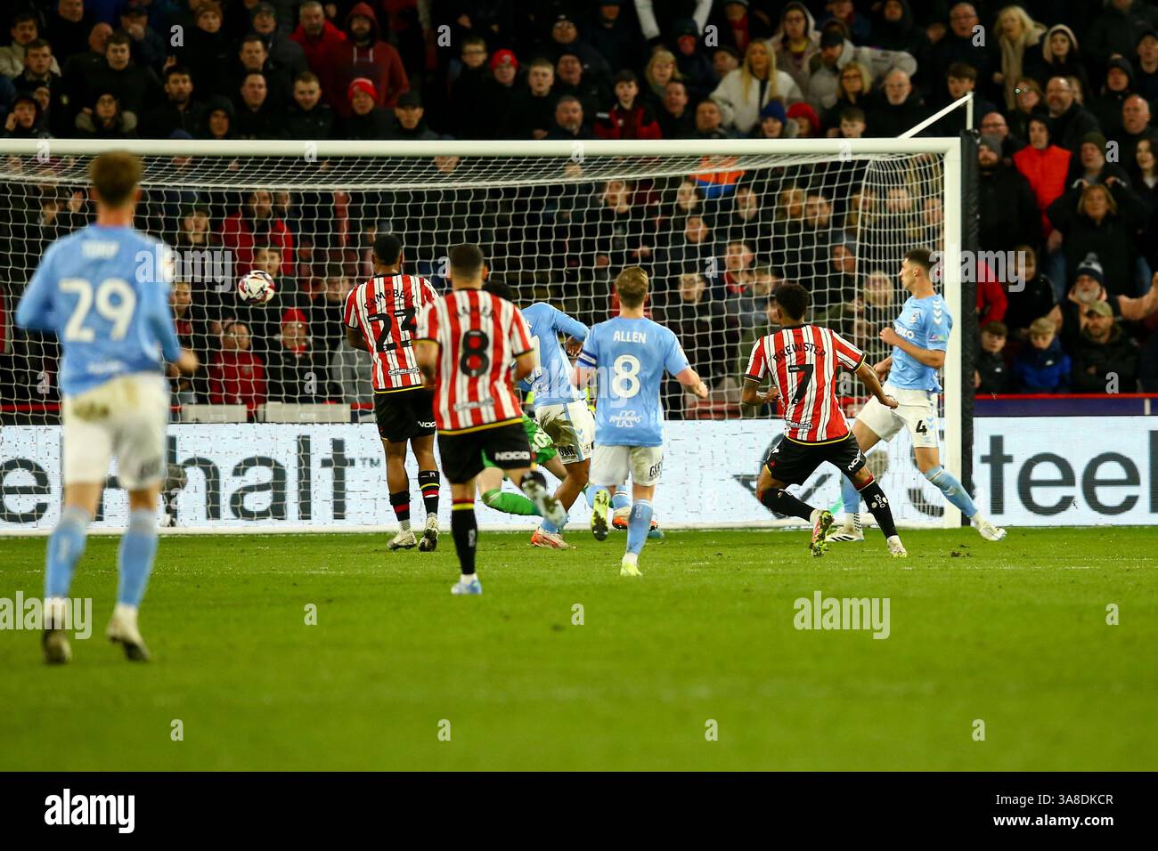 Bramall Lane, Sheffield, England - 28th March 2025 Rhian Brewster (7 ...