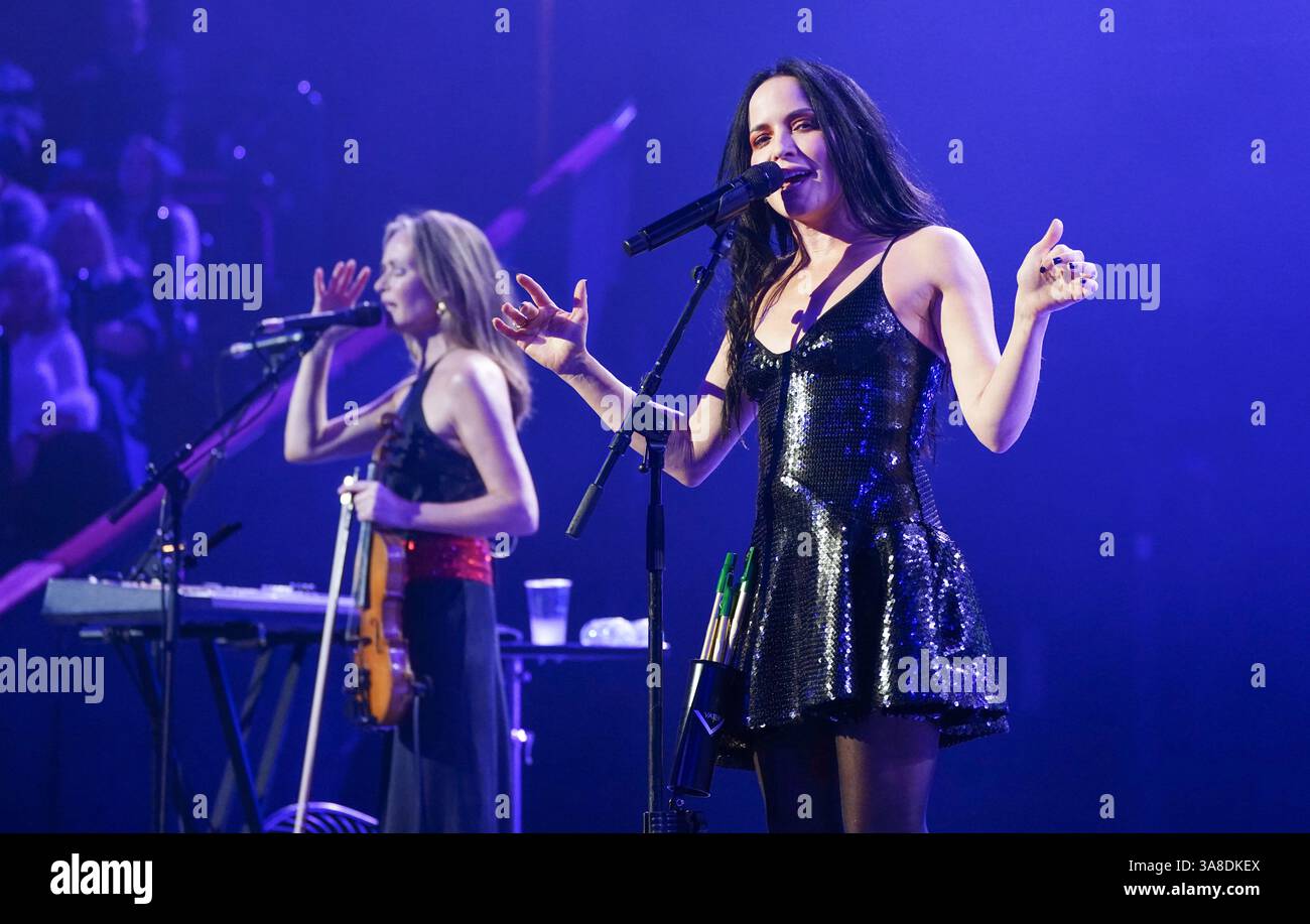 The Corrs perform on stage during the Teenage Cancer Trust show at the ...
