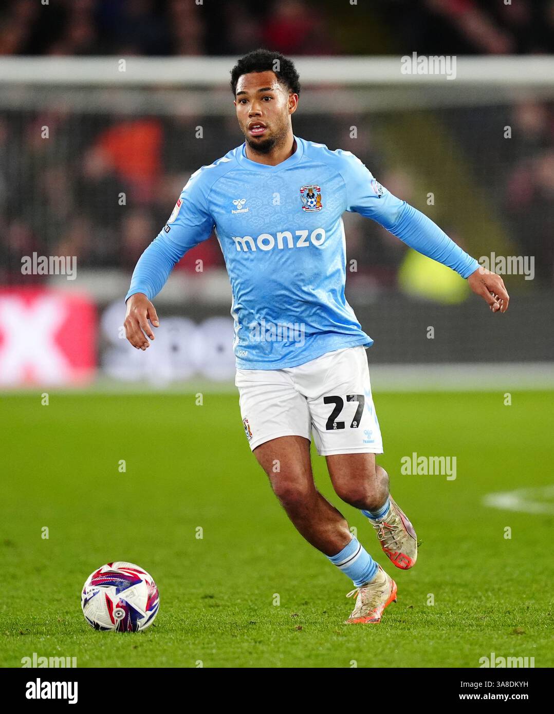 Coventry City's Milan van Ewijk during the Sky Bet Championship match ...