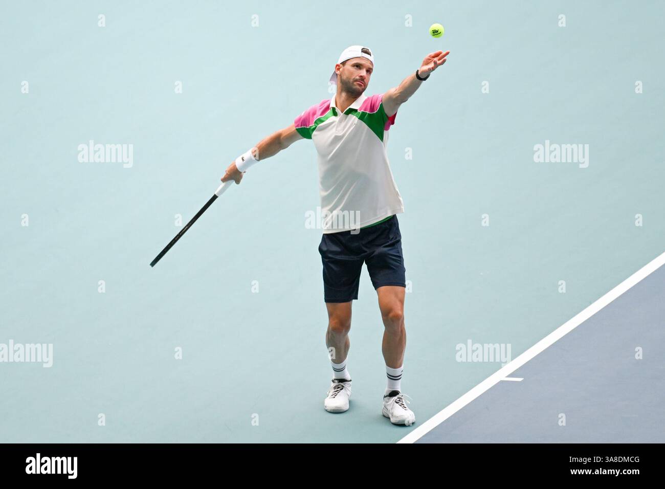 Miami, Florida, USA. 28th Mar, 2025. Grigor Dimitrov (BUL) loses to ...