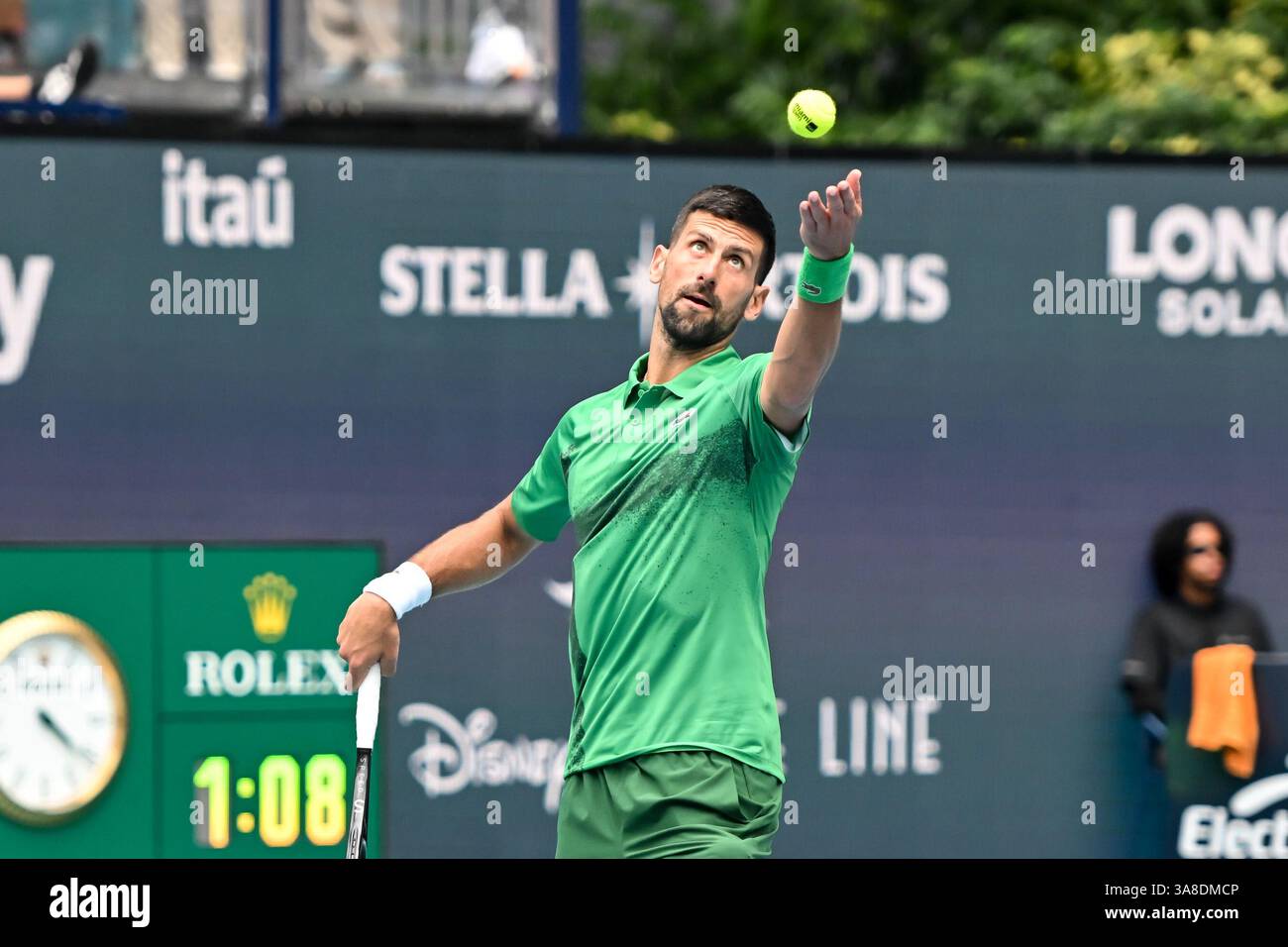 Miami, Florida, USA. 28th Mar, 2025. Novak Djokovic (SRB) defeats ...