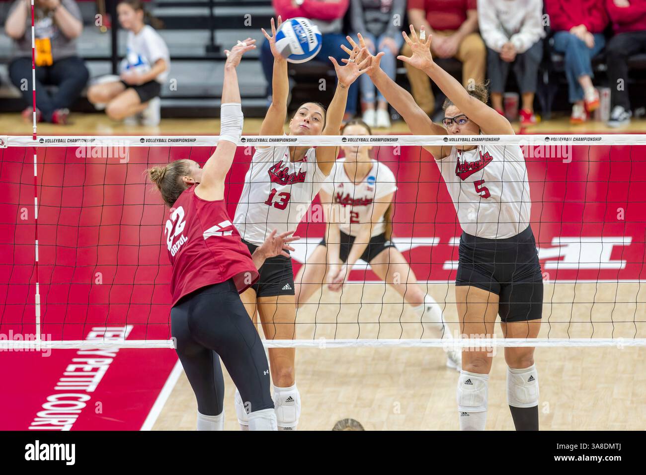 LINCOLN, NE - DECEMBER 15: Nebraska outside hitter Merritt Beason (13 ...